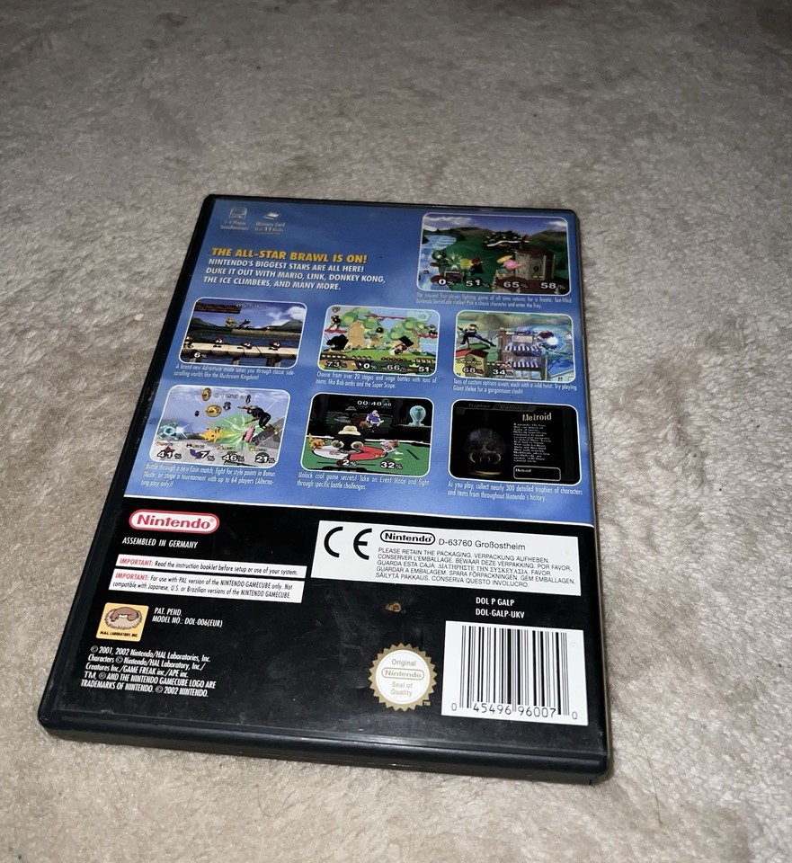 Super Smash Bros. Melee Nintendo GameCube Game 2002 PAL UK Complete ...