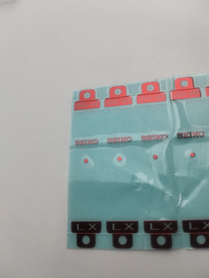 🌶️ SEIKO dial logo replacement emblem sticker watch mod RED High ...