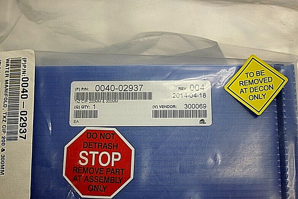 0040-02937 / AMAT WATER MANIFOLD, TXZ CIP 200 & 300MM / APPLIED ...