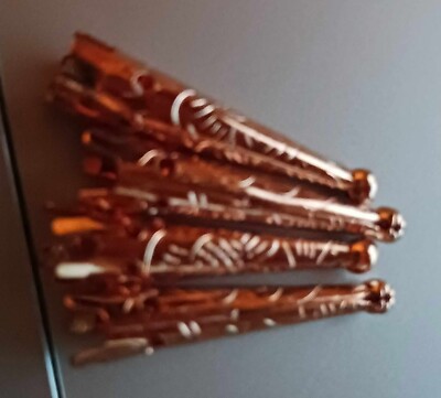 4 piece (2 Pair) BRIGHT COPPER BOLO BOLA TIE Tips FINDINGS Old Store ...