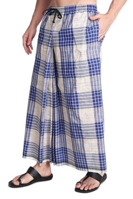 Elastic Premium Cotton Lungis Dhoti Pack Of 1 Violet | eBay UK