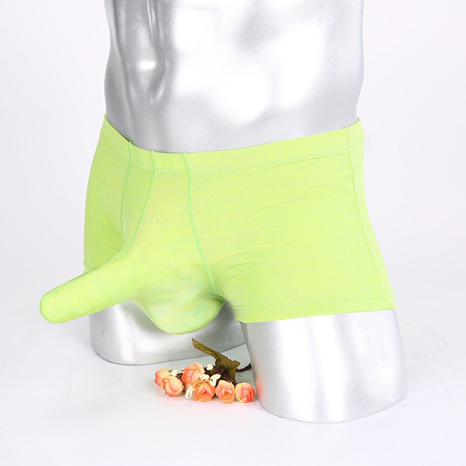 Men's Elephant Nose Underwear Long Sleeve Boxers Bulge Pouch Briefs ...