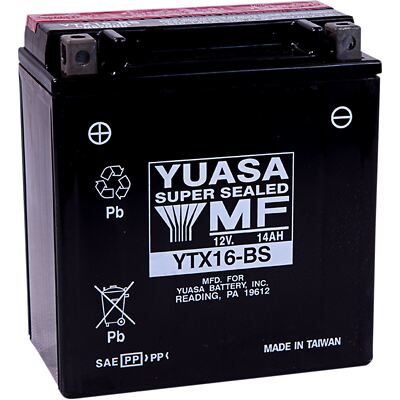 Yuasa Battery YTX16-BS Maintenance Free YUAM32X6S | eBay