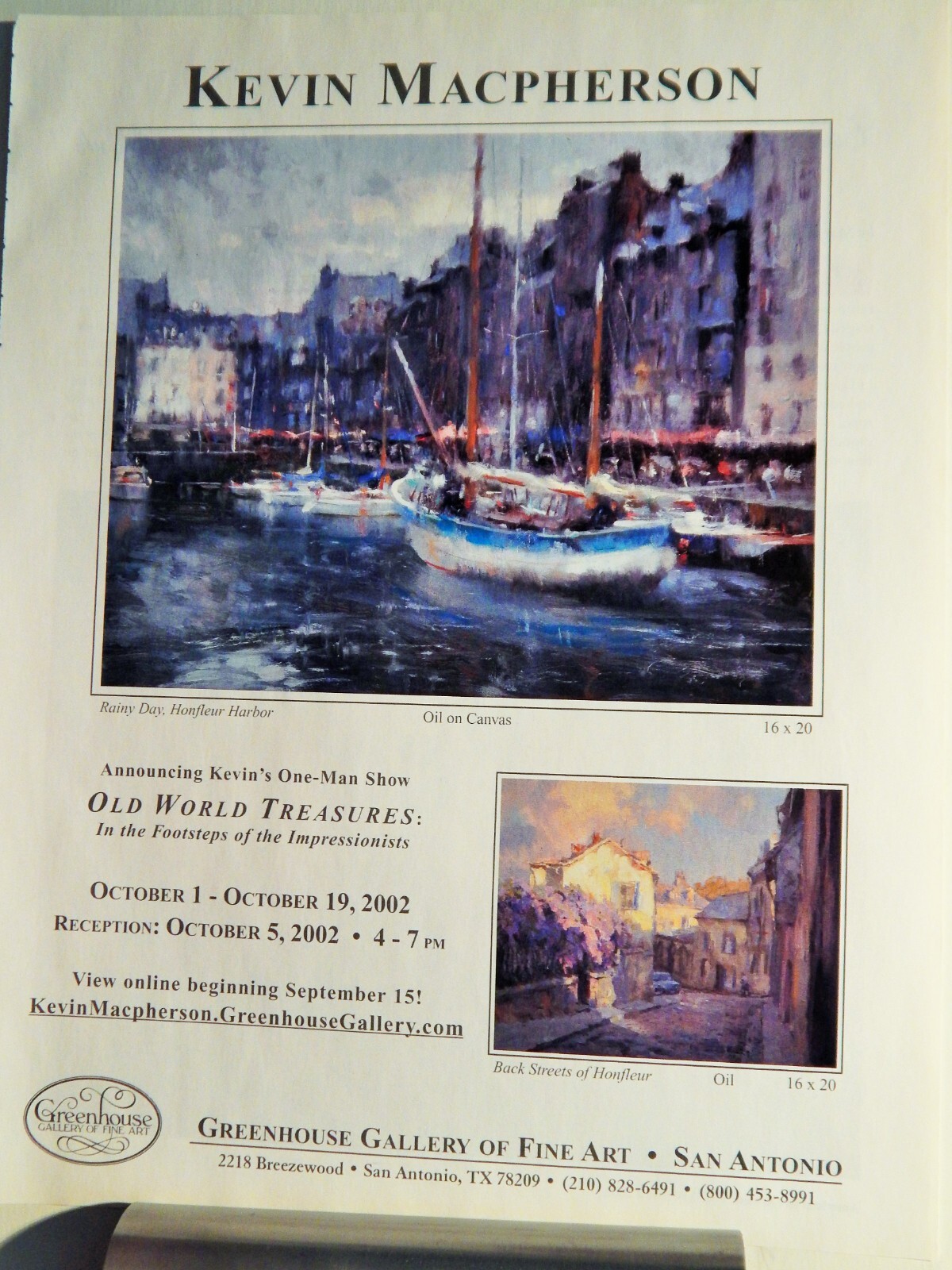 KEVIN MACPHERSON ART PIECE VTG ORIG 2002 ADVERTISEMENT | eBay