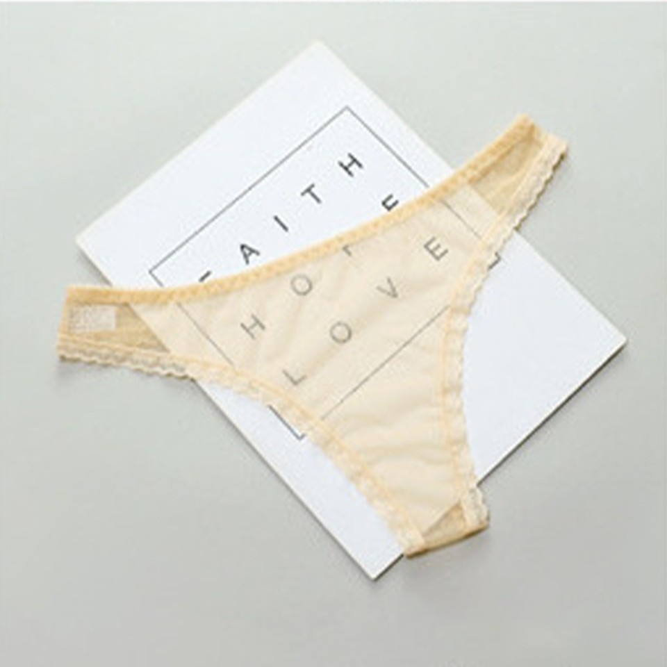 Womens Thongs Panties Soft Stretch Transparent Knickers See-Through ...