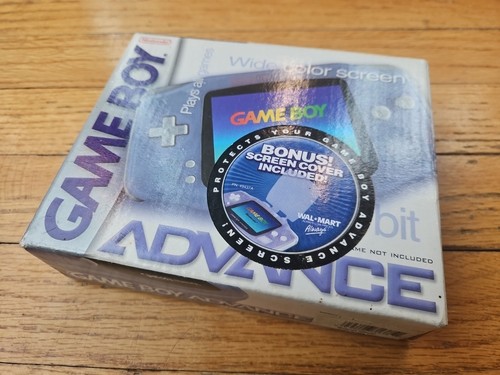 Nintendo Game Boy Advance 32 bit Glacier Blue Handheld System NEW IN ...