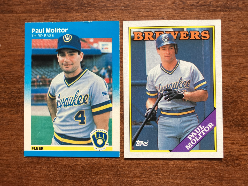 1987-95 Five-card Paul Molitor (HOF) lot, NM to Low Grade | eBay