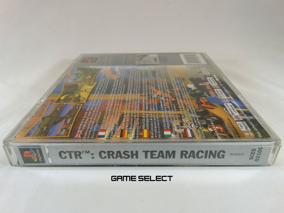 CTR CRASH TEAM RACING BANDICOOT PLAYSTATION 1 PS1 PS2 PS3 PAL ITALIANO ...