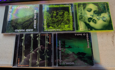 Lot of 5 Type O Negative CDs (Goth Metal Roadrunner, Original Prints ...