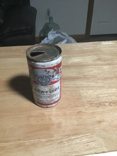 Vintage retro Pull tab Anheuser Busch Budweiser lager beer can Rusty ...