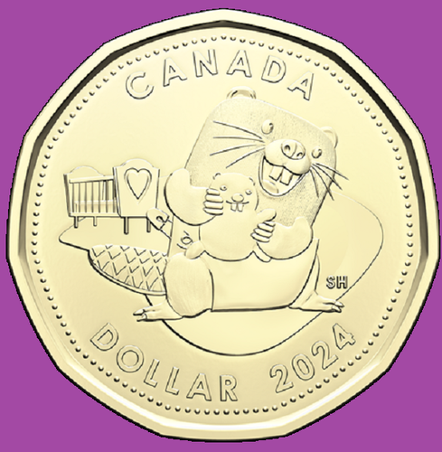 2024 Canada New Baby One Dollar Loonie. Mint UNC. $1 King Charles Coin ...