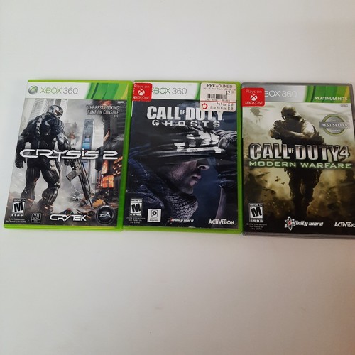 Call Of Duty XBOX 360 Games Lot Of 3 Modern Warfare Ghosts Crysis 2 | eBay