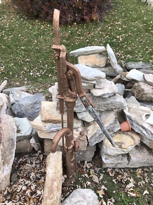 Vintage Cast Iron Hand Pump | eBay