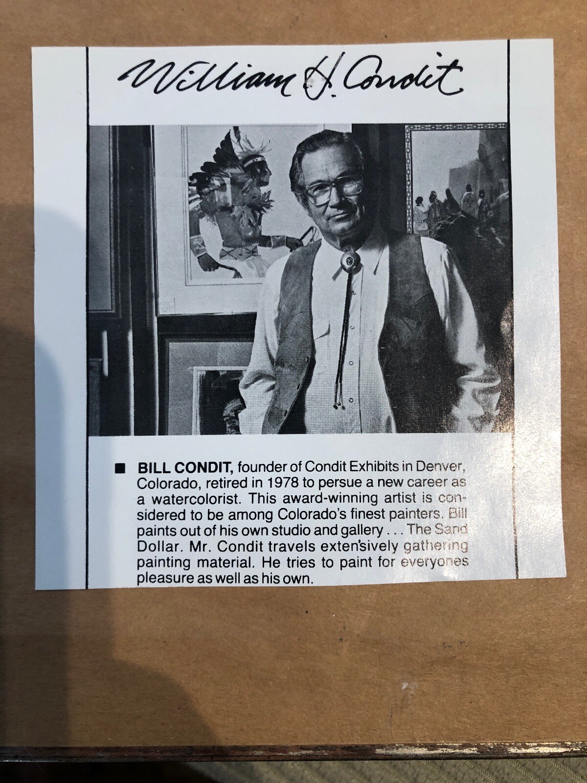 William H. Condit "Snowy Ski Lighthouse" Original Watercolor Painting ...