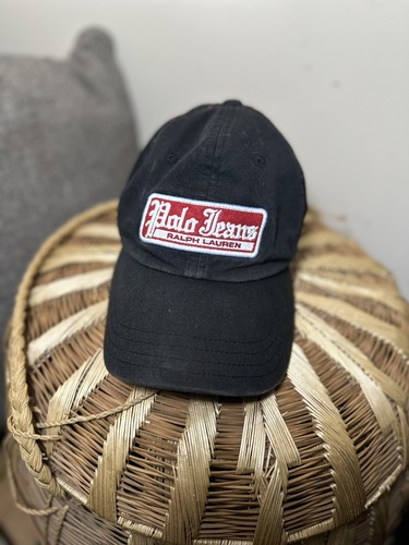 Polo Jeans Ralph Lauren Strap Back Hat Cap RL Black Red Baseball Fast ...
