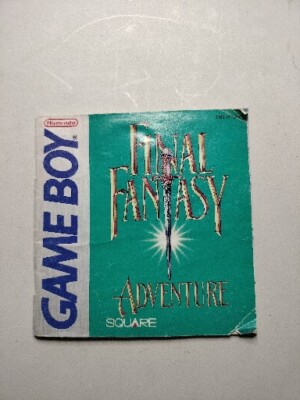 Final Fantasy Adventure Nintendo Game Boy Instruction Manual Booklet ...
