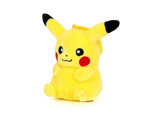 Pokemon Pikachu Genuine Plush Rag Bag Charm Doll with Hook 5.1" Cute ...
