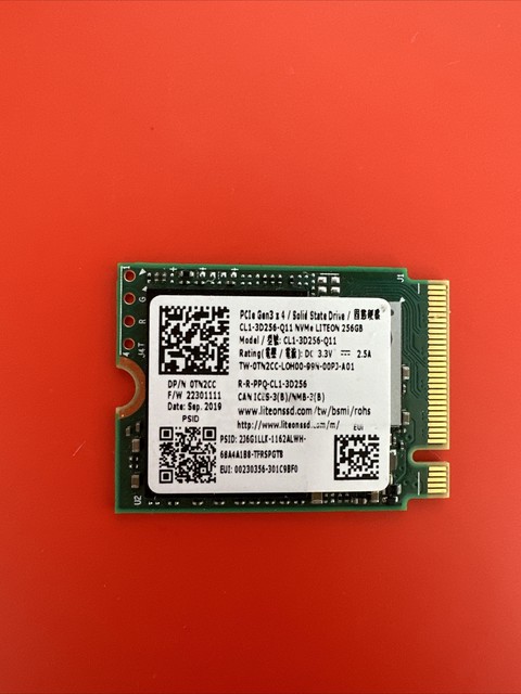 LiteOn CL1-3D256-Q11 256 GB NVMe M.2 30mm Solid State Drive for sale ...