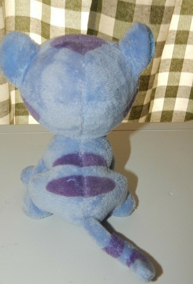 TY Beanie Babies Baby PERIWINKLE Cat Blues Clues 6” Plush Stuffed ...