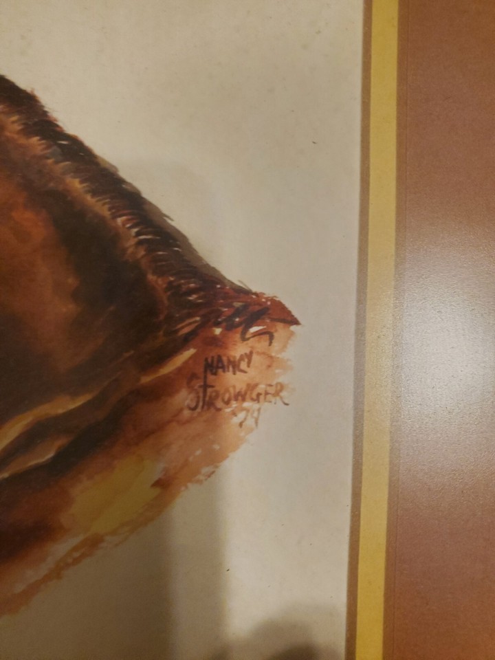 Nancy Strowger: Original framed watercolor painting; Circa 74 | eBay