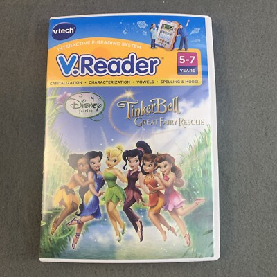 Vtech V.Reader System Disney: Tinker Bell and the Great Fairy Rescue (5 ...