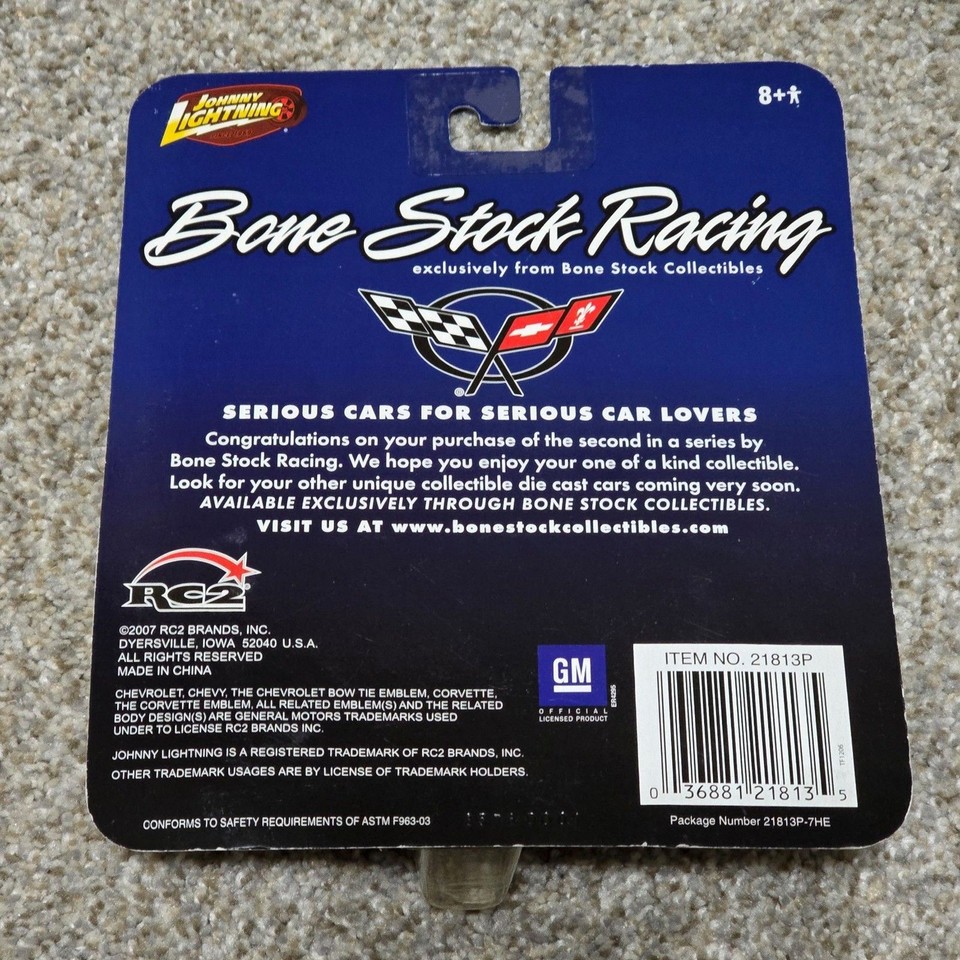 2007 Johnny Lightning Bone Stock Racing 2001 Chevy Corvette Z06 1:64 | eBay