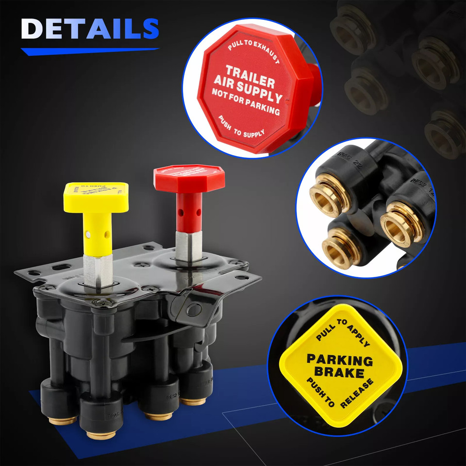 KN20619 MV3 Dash Air Brake Control Valve For Haldex Volvo 20560009 ...