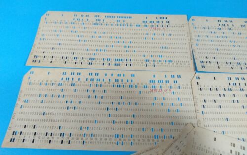 USSR Soviet Computer Mainframe Punch Card Perforated 1970s 10 pcs 4 | eBay