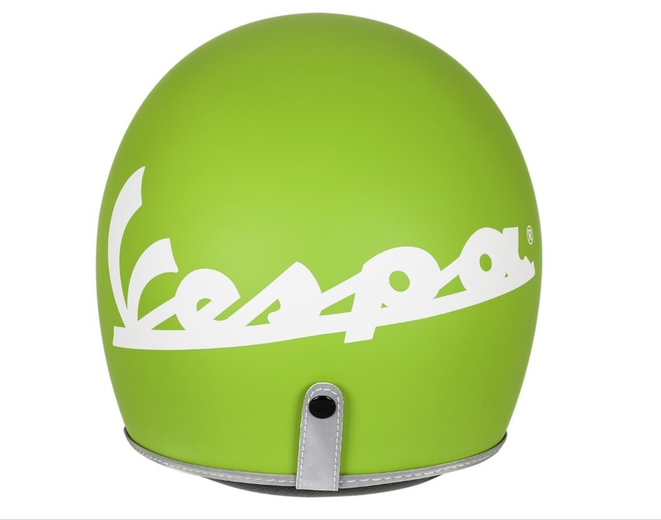 Vespa Colours Apple Green Open Face Motorcycle Helmet New 606421M0 | eBay