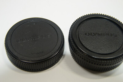 Genuine Standard mount Olympus Rear (2) and Body caps | eBay