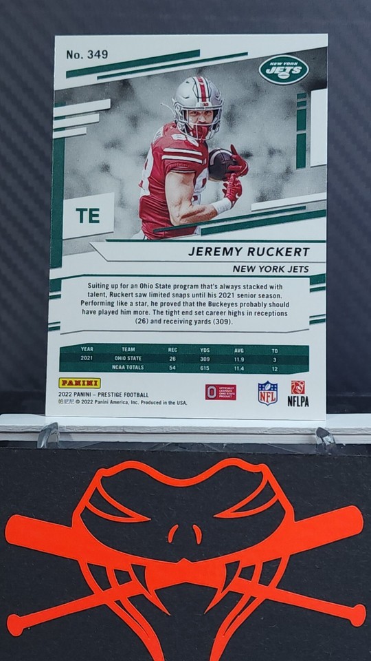 Jeremy Ruckert 2022 Panini Prestige ROOKIE #349 - Jets RC | eBay