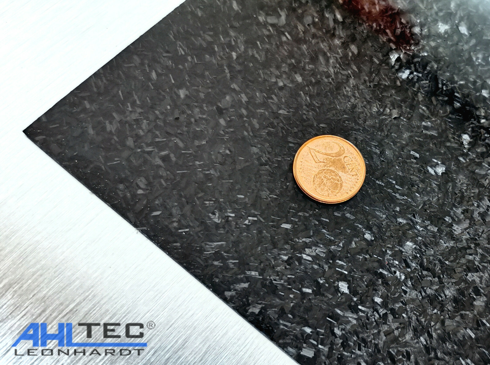 Forged Carbon Fine Plate 2mm Silk Matte / CFRP Chopped Crushed Carbon ...