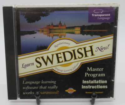 SWEDISH NOW - LANGUAGE LEARNING SOFTWARE PC CD-ROM, SPEAK LISTEN READ ...