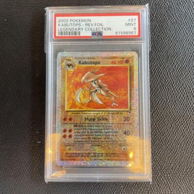 PSA9 Pokemon card english Kabutops Rivaholo Legend Collection | eBay