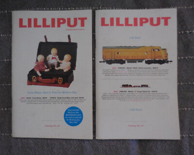 Custom Bundle of 2 Lilliput Mechanical Toys Catalog #19 & 21, '97 and ...