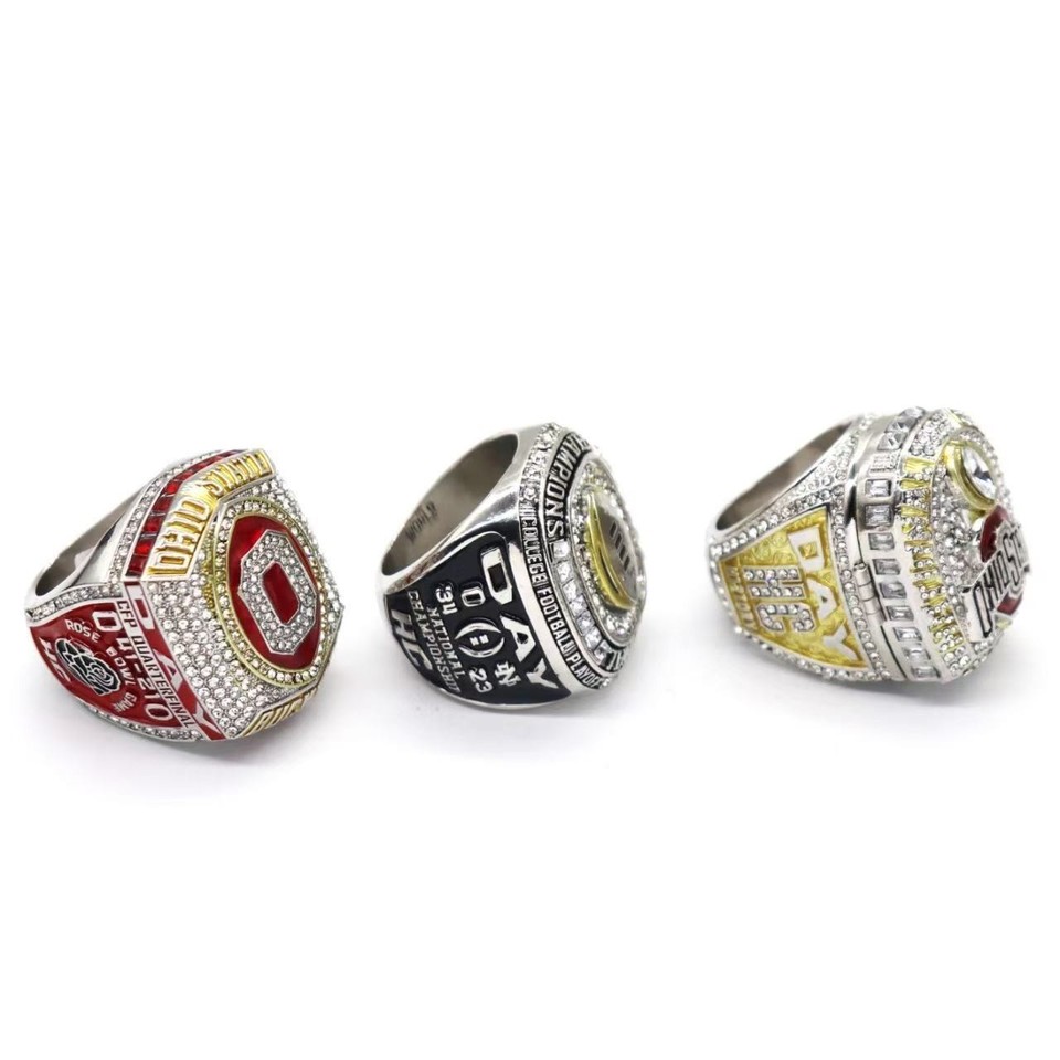 2024-2025 Ohio State NCAA Championship 3 Rings Set With Display Case | eBay