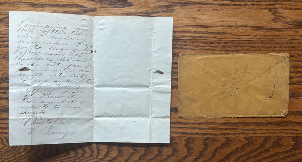 1861 Civil War Union Soldier Letter – Marietta PA Near Harrisburg to ...