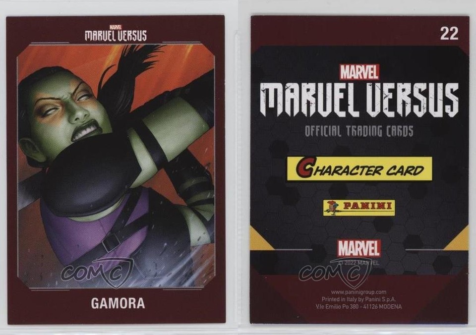 2022 Panini Marvel Versus Character Card Gamora #22 2p7 | eBay