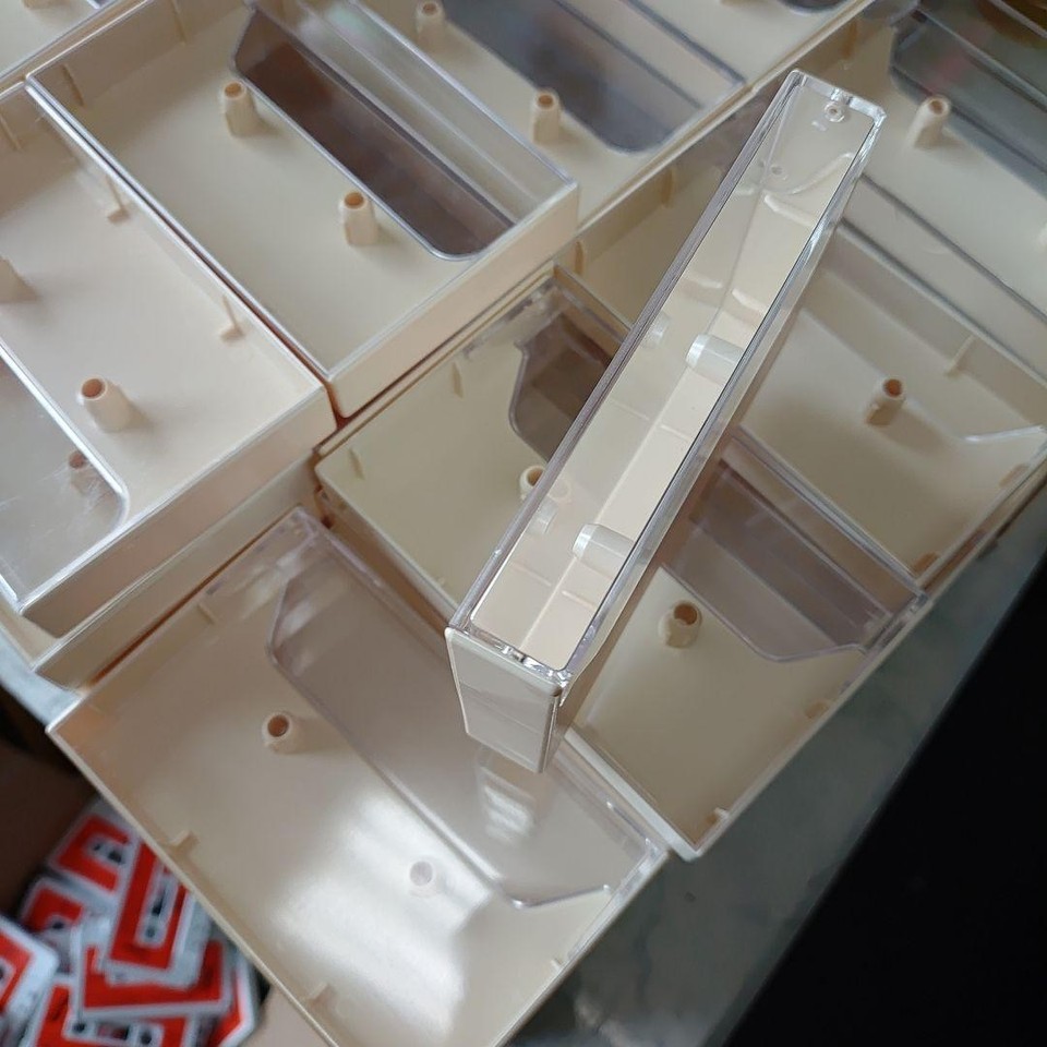 Cassette tape case, empty cassette tape box, radio cassette player ...