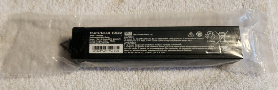 13A0005A Li-ion Rechargeable 4110mAh Battery for Spectrum modem EU4251 ...
