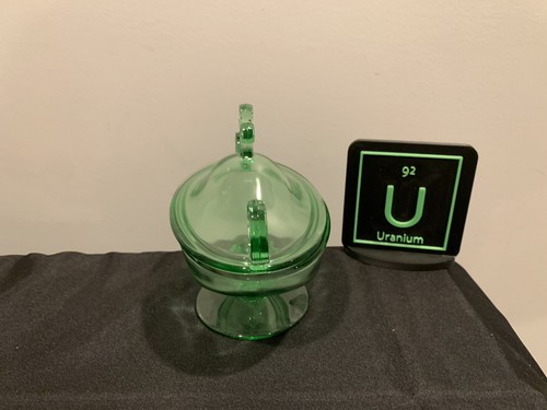 Uranium Glass Candy Dish Near Mint | eBay
