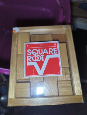 The Square Root Wooden Puzzle & Coffee Table Decor New in Package | eBay