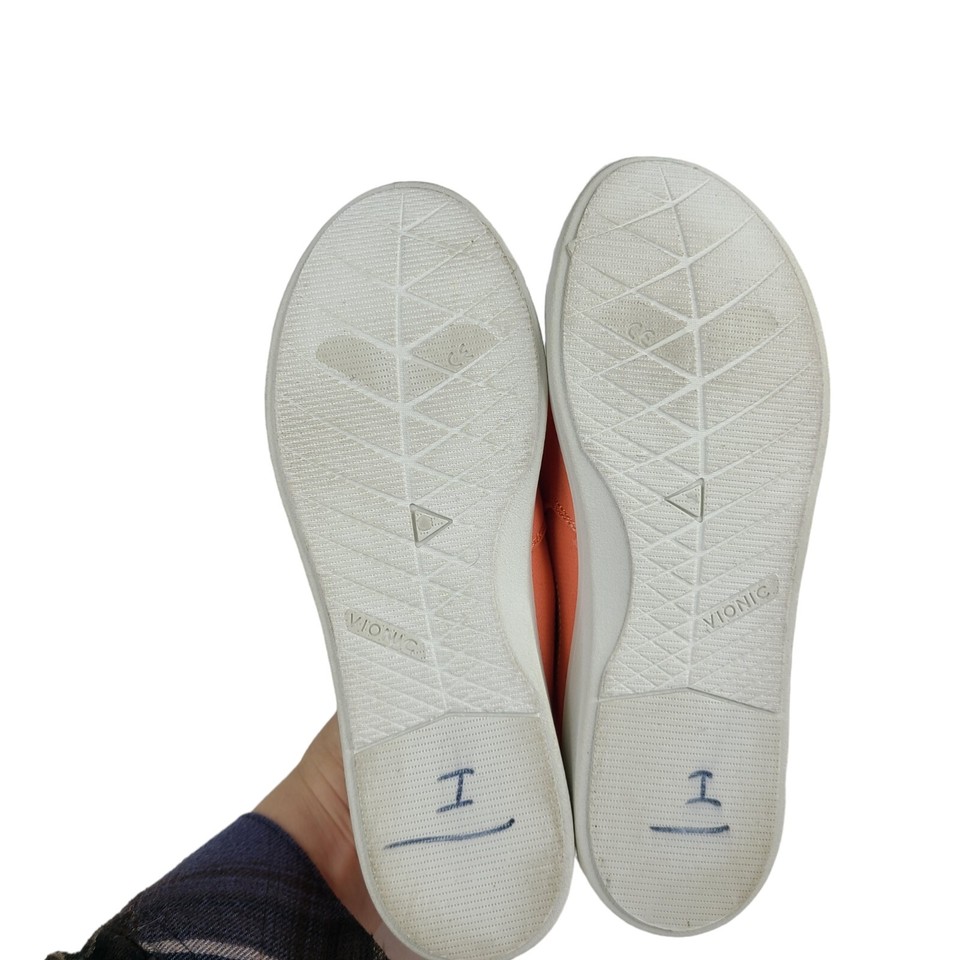 Vionic Beach Marshall Coral Pink Washable Canvas Slip-on Shoes Size 7 ...