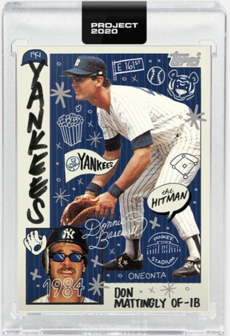 2020 Topps Project 2020 #333 Don Mattingly New York Yankees Artist ...