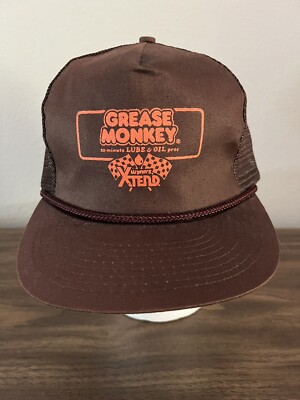 Vintage GREASE MONKEY 10 Minute Lube & Oil WYNN XTEND Snapback Mesh ...