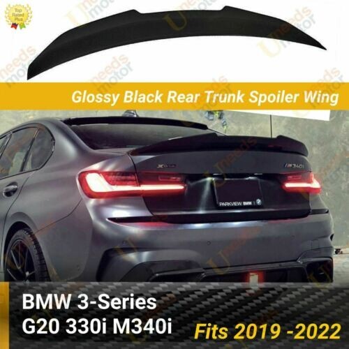 2019-2021 BMW 330i G20 Gloss Black Spoiler | eBay