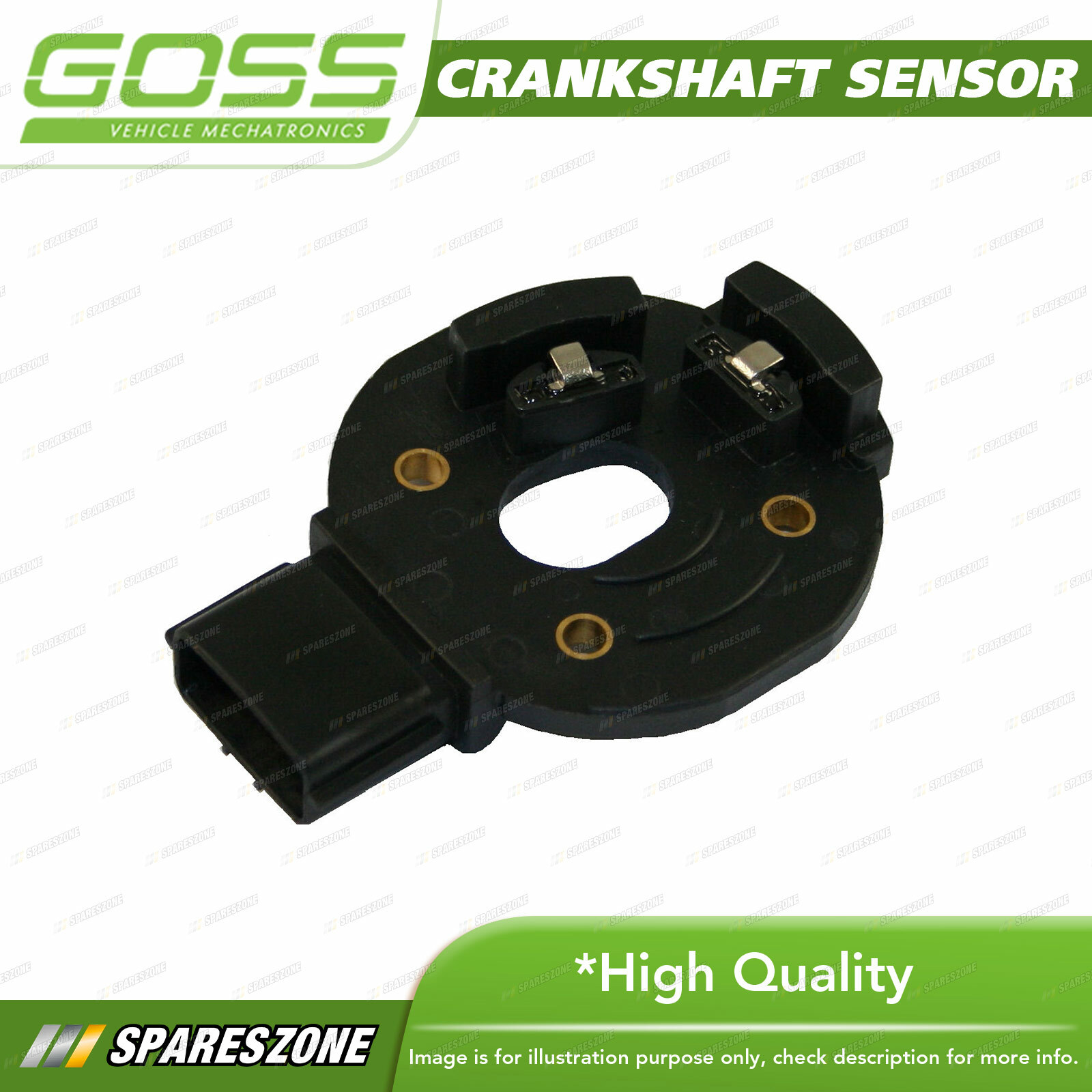 Goss Crankshaft Sensor for Ford Courier PC PD PE PG Raider UV 4Cyl 2.6L ...