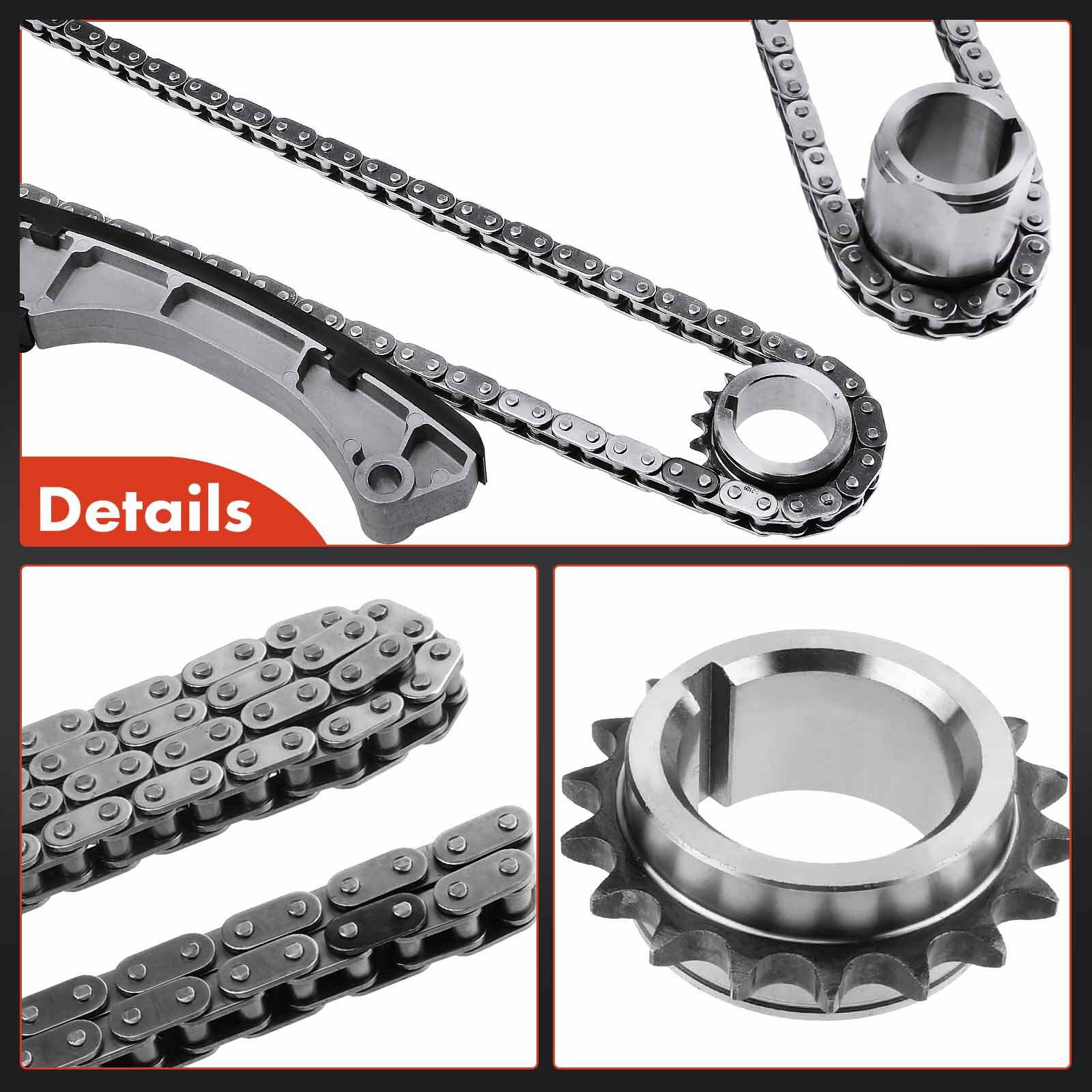 14pcs Timing Chain Kit for Toyota Tundra Sequoia 09-17 Land Cruiser ...