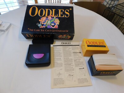 1992 OODLES Electronic Card Board Game Milton Bradley Hasbro 3+ Adult ...