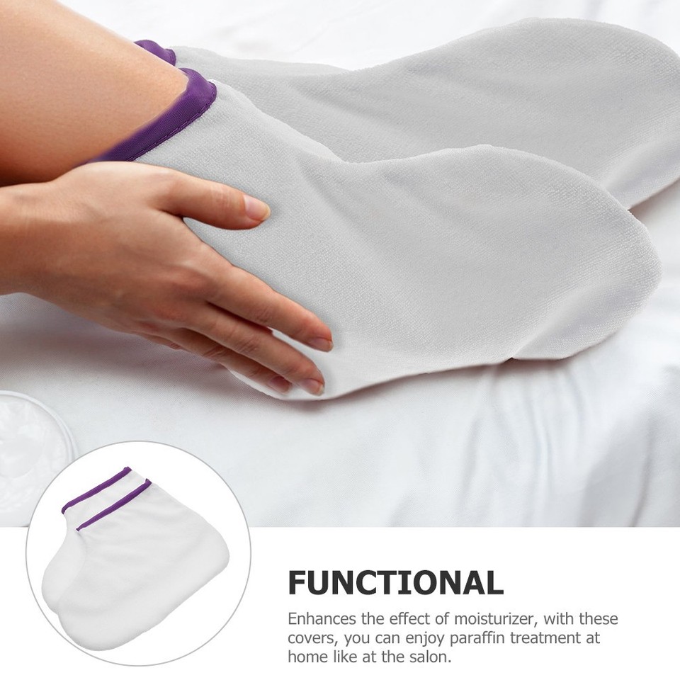 Mitts Covers for Wax Treatment Hand Feet Spa Therapy Moisturizer Gloves ...